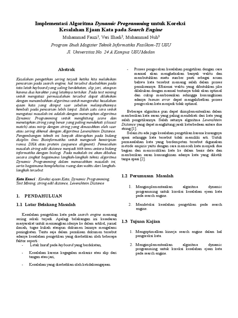 Algoritma Dynamic Programming | PDF