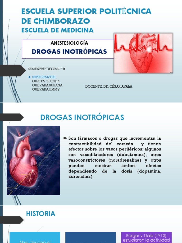 INOTROPICOS | PDF | Insuficiencia cardíaca | Farmacocinética