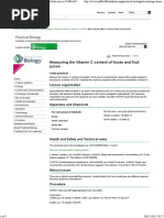 Vitamin C Test, and Other Acids Colour Change, With DCPIP. | PDF