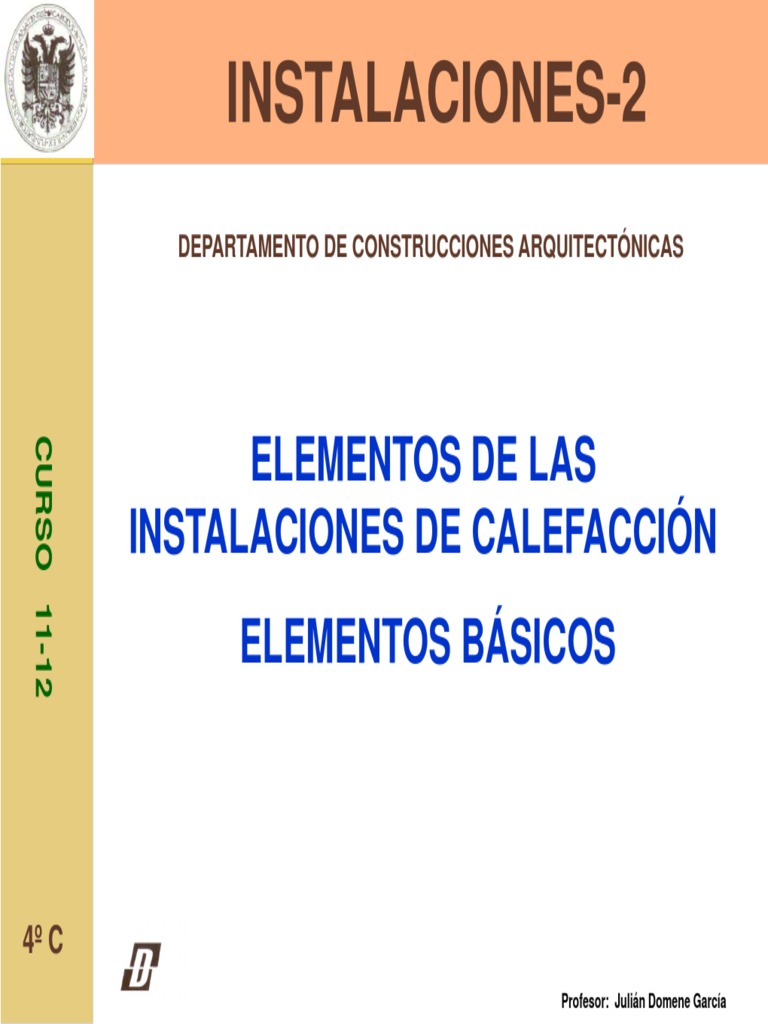 12 - Elementos Complementarios IC | PDF | Caldera | Aislamiento térmico