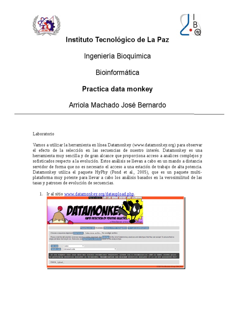Data Monkey | PDF | Bioinformática | Proteínas