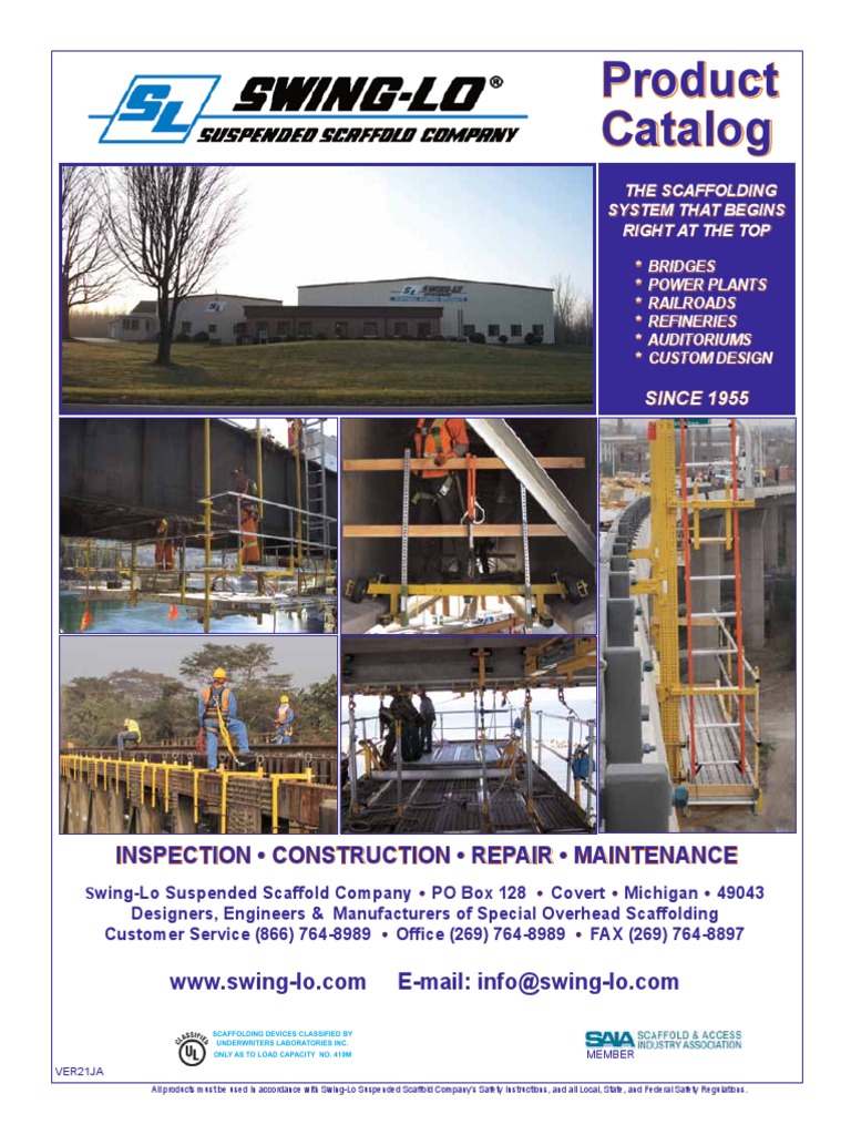 Swing Lo 2012 Product Book | PDF | Scaffolding | Truss