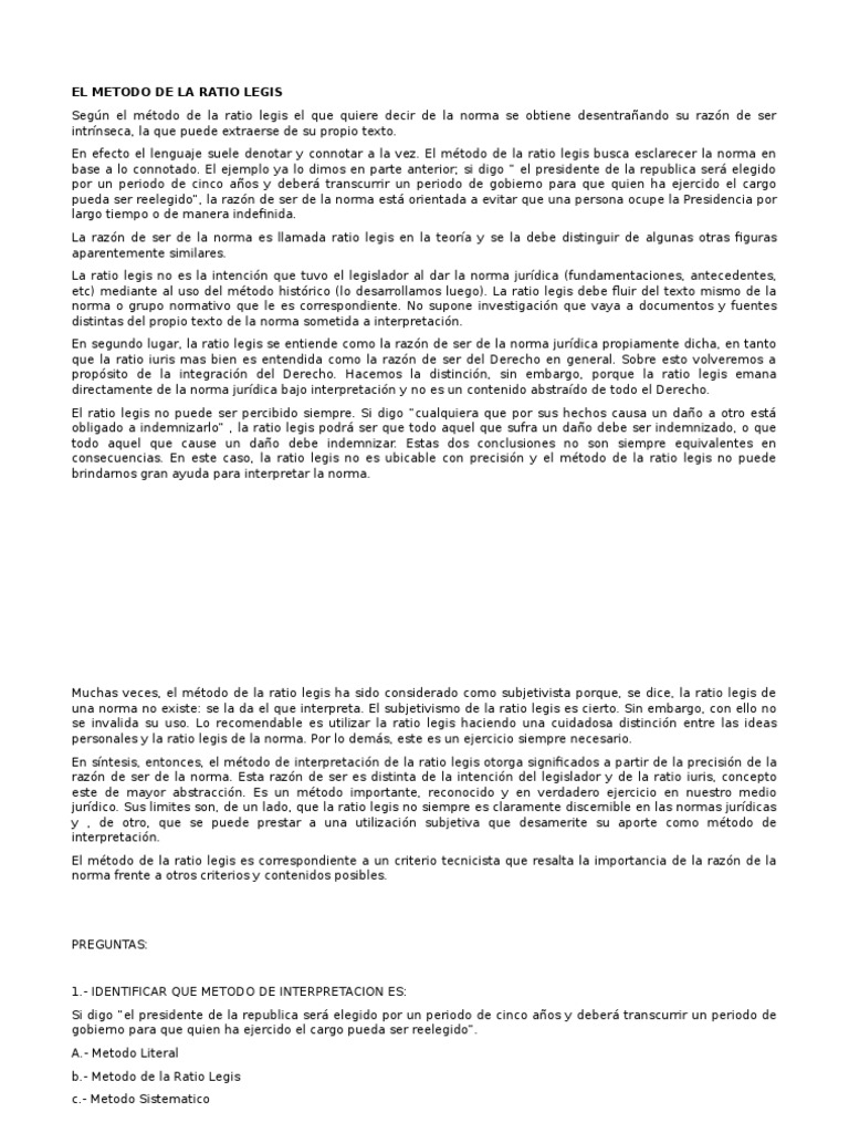El Metodo de La Ratio Legis | PDF | Epistemología | Ciencia cognitiva