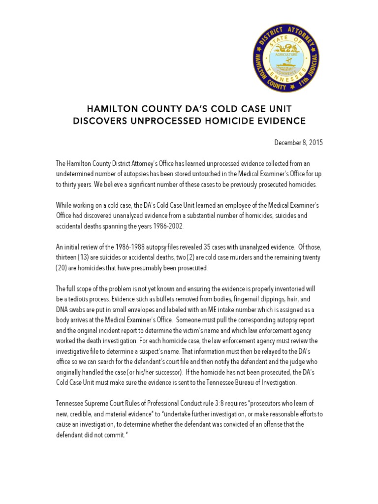 Old Evidence Release | PDF | Prosecutor | Law Enforcement