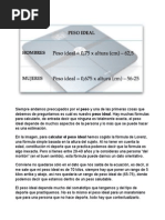 Fórmulas de Peso Corregido y Ideal | PDF