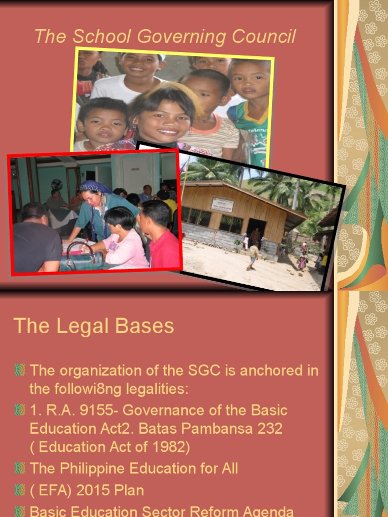 School Governing Council Overview | PDF | Governance | Accountability