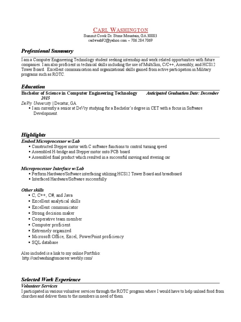 Carl - Resume | PDF