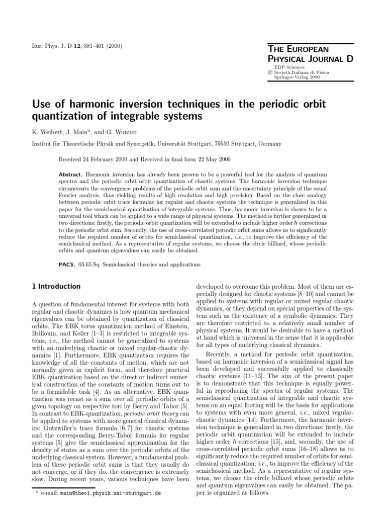 Orbit Harmonic | PDF | Spectral Density | Eigenvalues And Eigenvectors