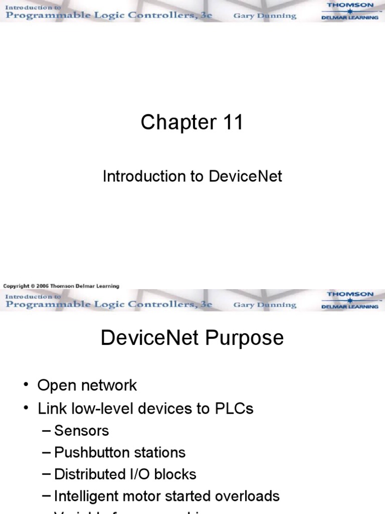 Chapter 11 Intro To DeviceNet | PDF | Programmable Logic Controller | Integer (Computer Science)