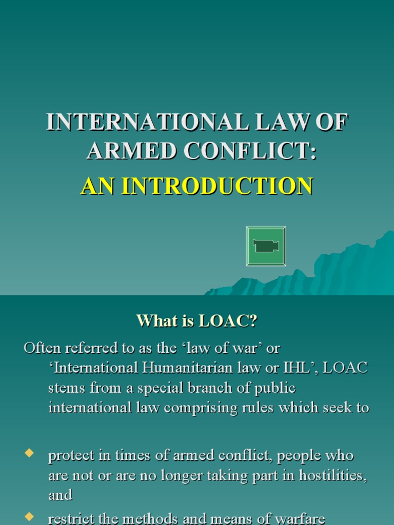 An Introduction To IHL | PDF | International Humanitarian Law ...