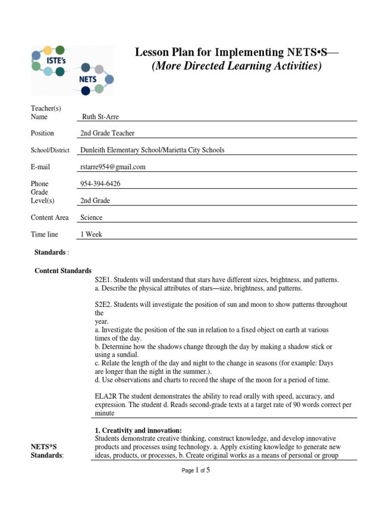 ELL Tech Tools Lesson Plan | PDF | Learning | Collaboration