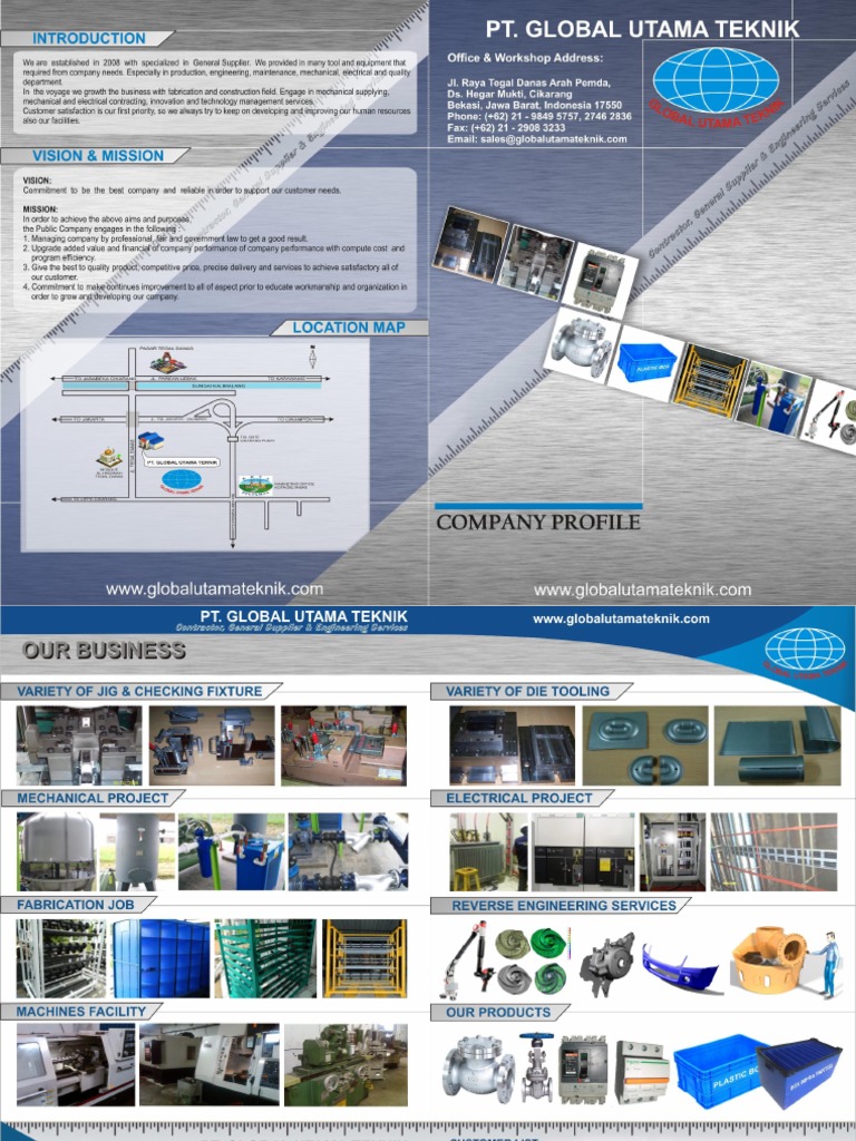 Company Profile Pt. Global Utama Teknik | PDF