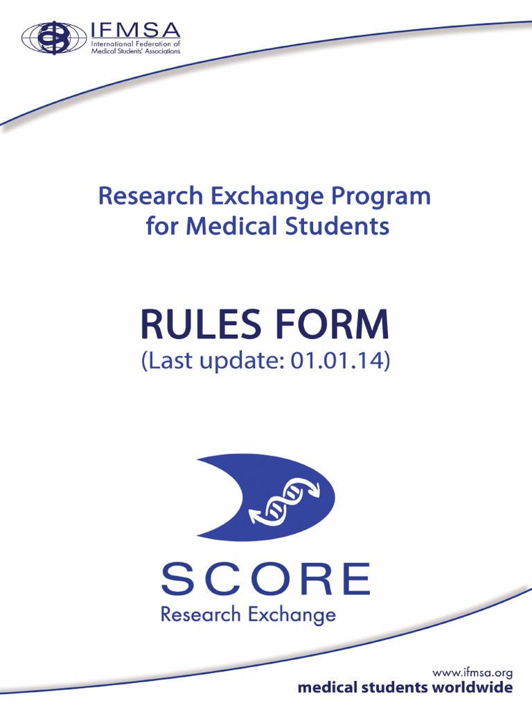 Ifmsa Score Rules Form 2014 | PDF | Insurance | Government