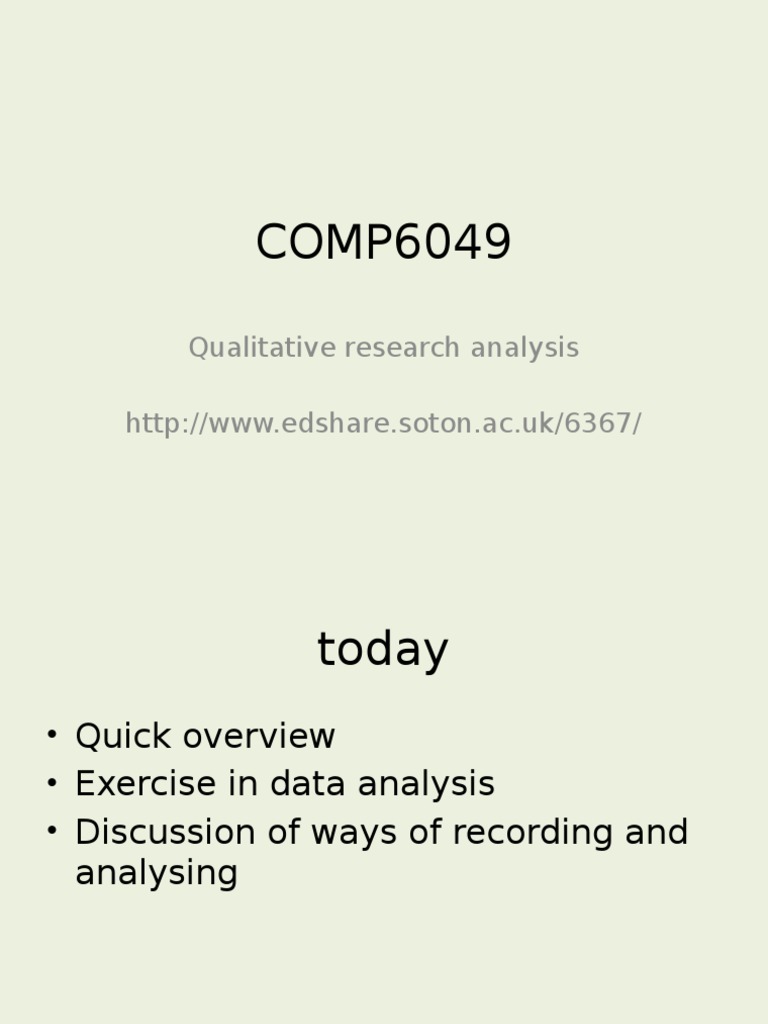 W 10 Textual Analysis | PDF | Qualitative Research | Evaluation Methods