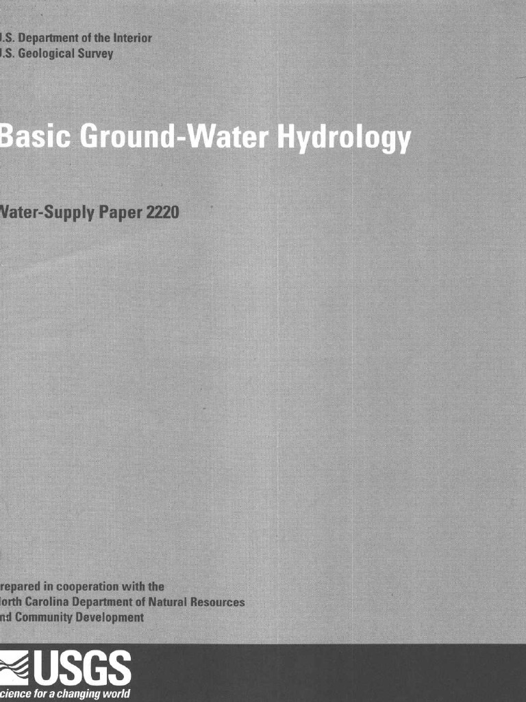 Basic Groundwater Hydrology | PDF | Aquifer | Groundwater