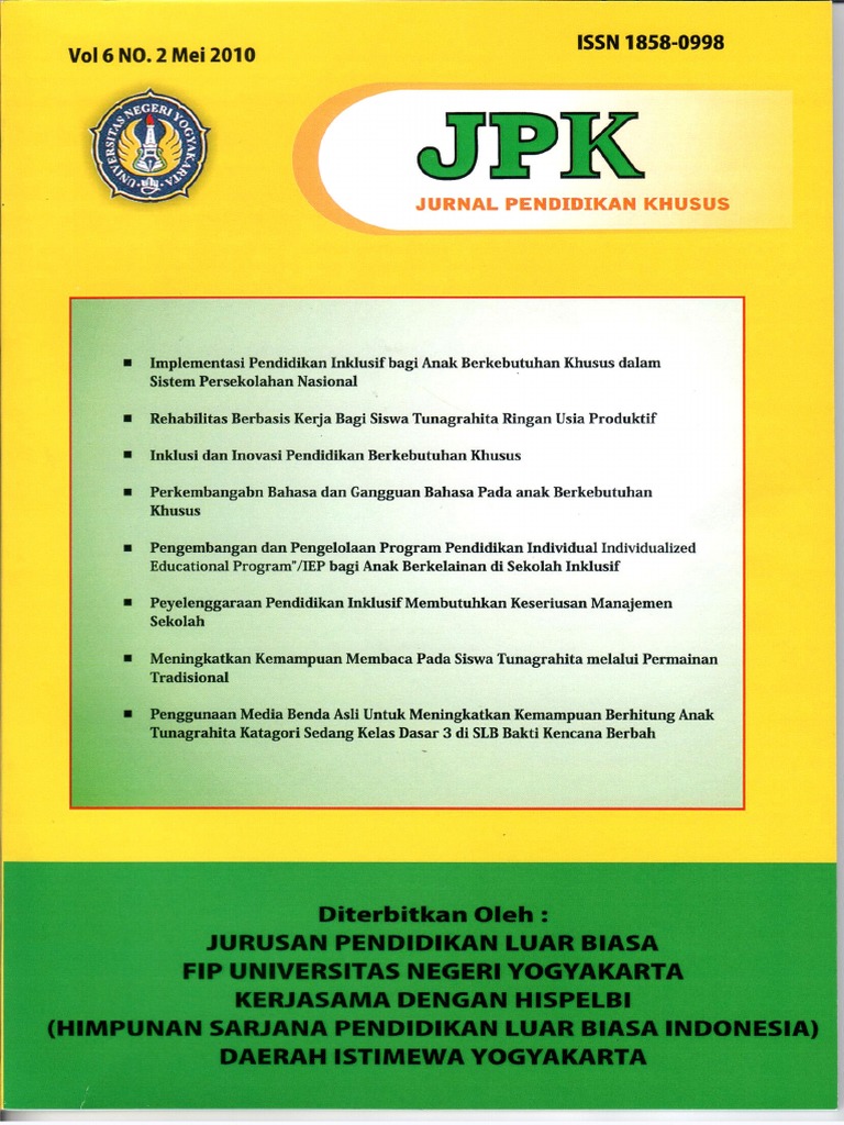 Jurnal Pendidikan Inklusif | PDF