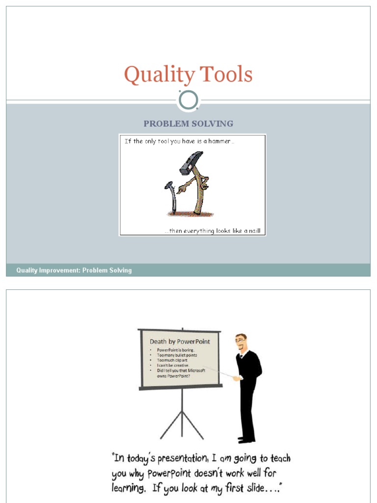 Quality Tools Guide Problem Solving | PDF | Scatter Plot | Correlation And Dependence