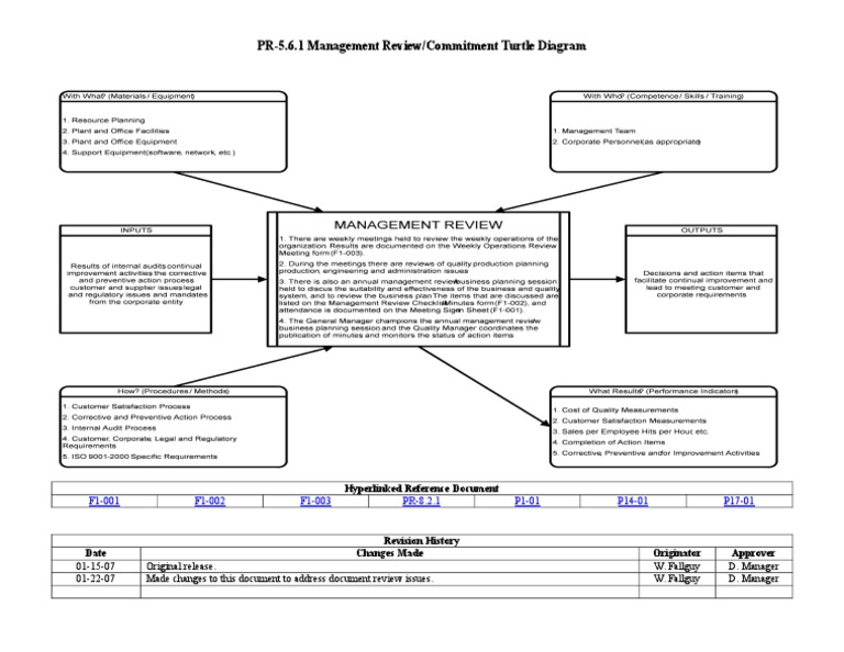 Sample Management Review Turtle Diagram | PDF