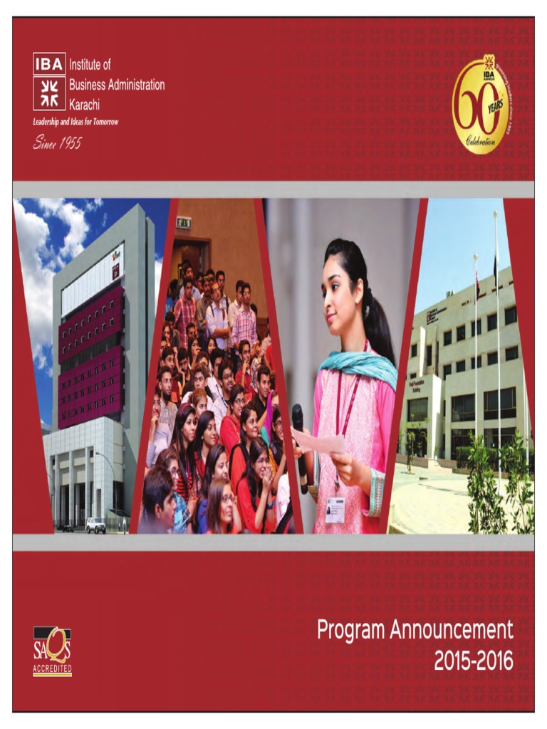 IBA Program Announcement 2015 16 | PDF | Course Credit | Academic Degree
