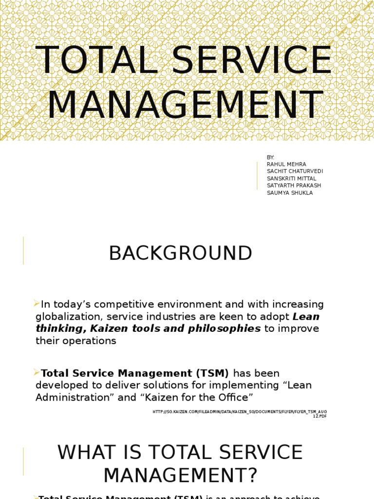 Total Service Management | PDF | Business | Leadership