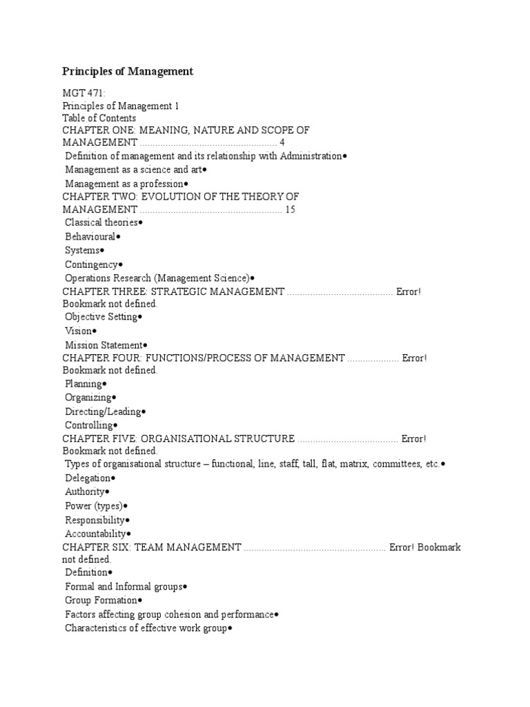 Principles of Management | PDF | Bureaucracy | Max Weber