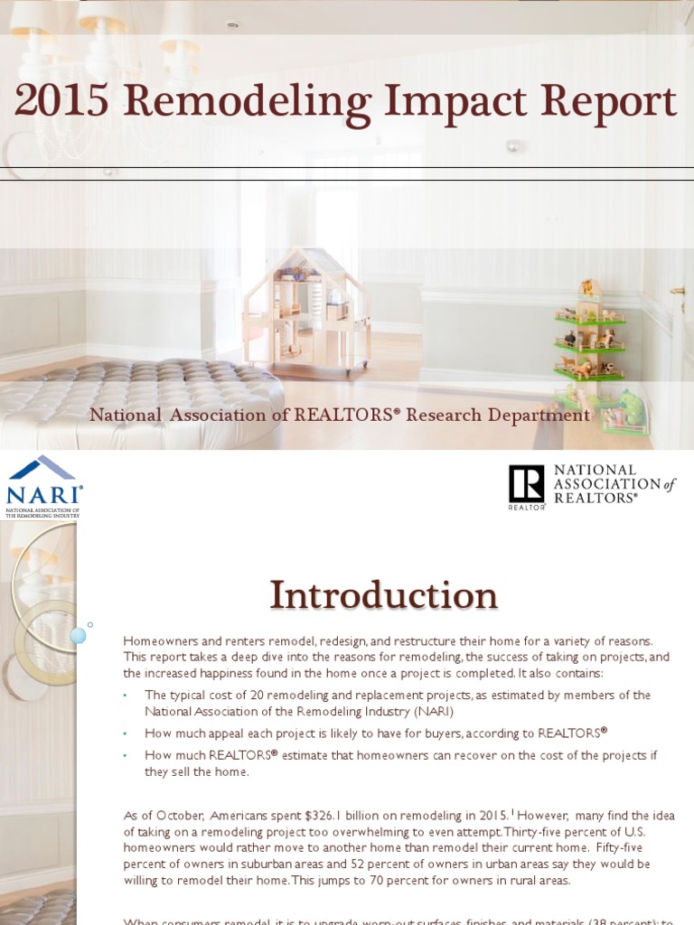 2015 Remodeling Impact Report | PDF