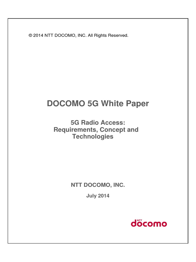 Docomo 5g White Paper | PDF