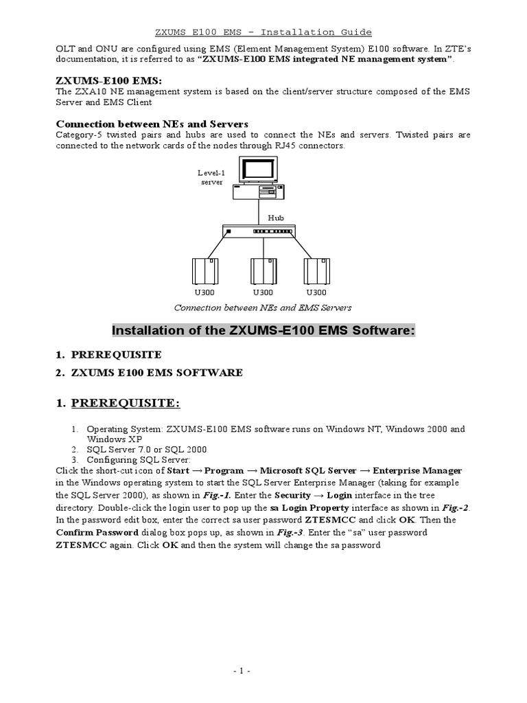 EMS E100-InstallationGuide | PDF | Installation (Computer Programs) | Microsoft Windows