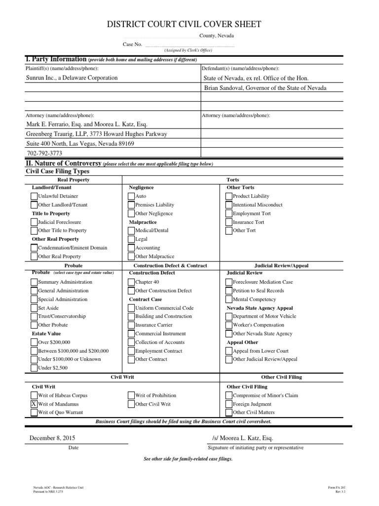 District Court Civil | PDF