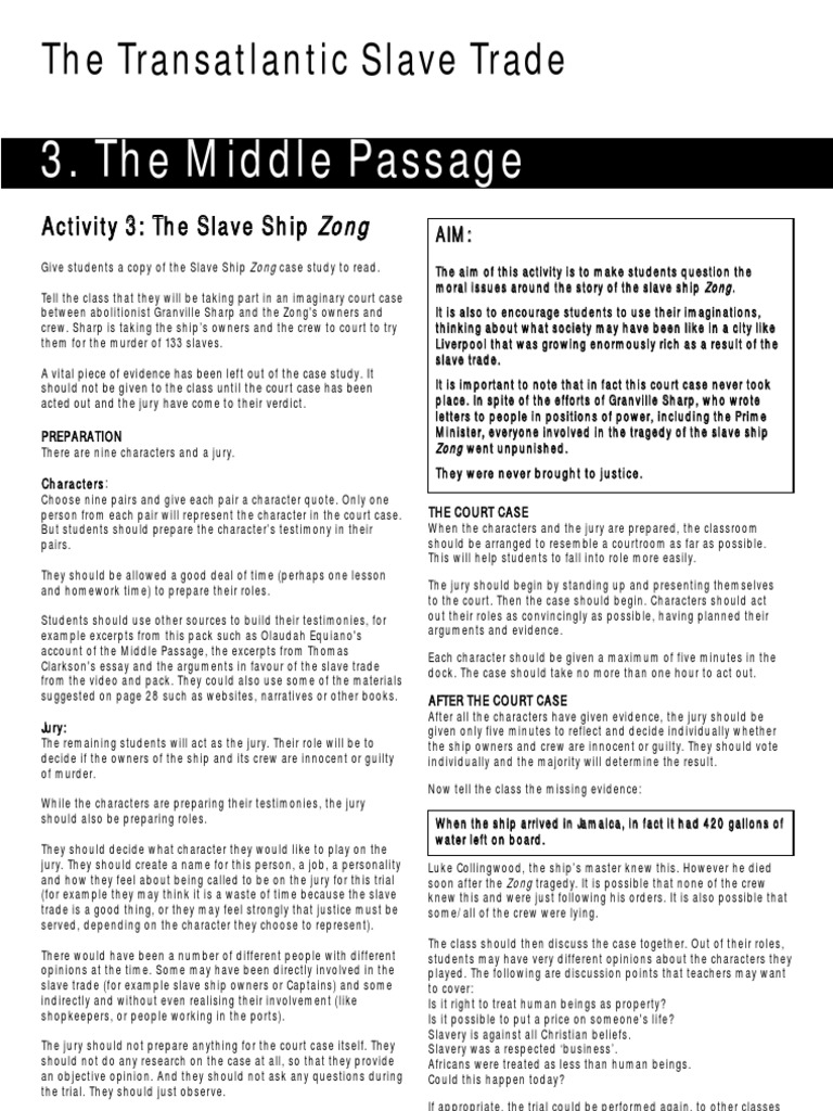 The Slave Ship Zong | Slavery | Unfree Labour