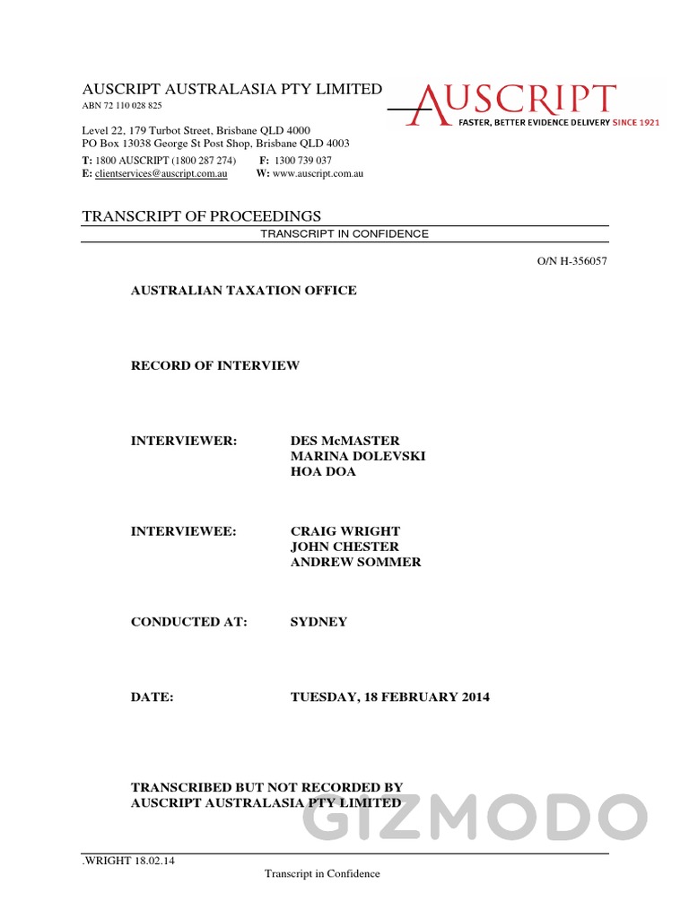 Transcript Redacted | PDF | Bitcoin | Trust Law