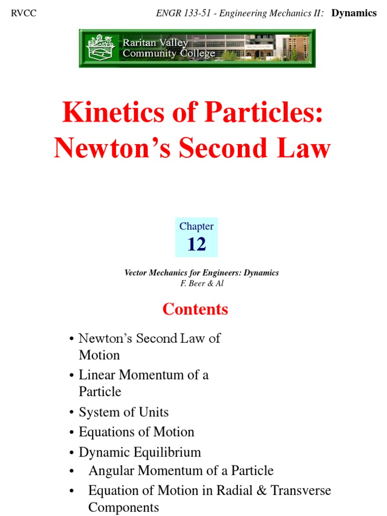 Vector Mechanics For Engineers: Dynamics - Chapter 12 Notes | PDF ...