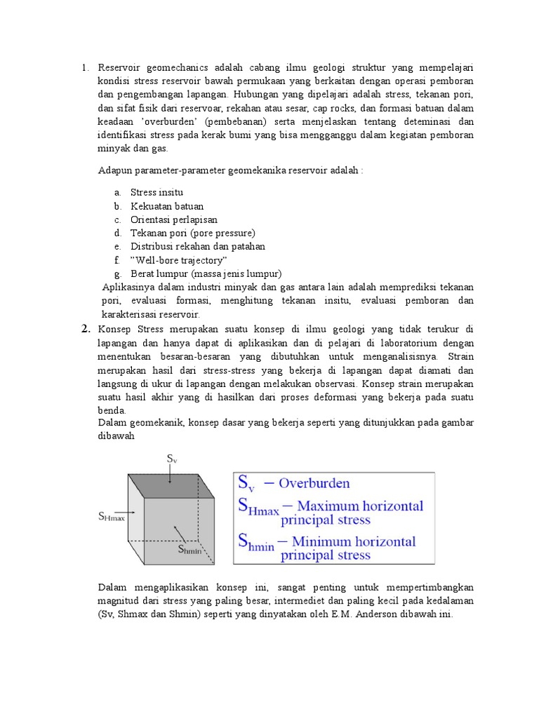 Geomekanika Reservoir dan Stres Batuan | PDF
