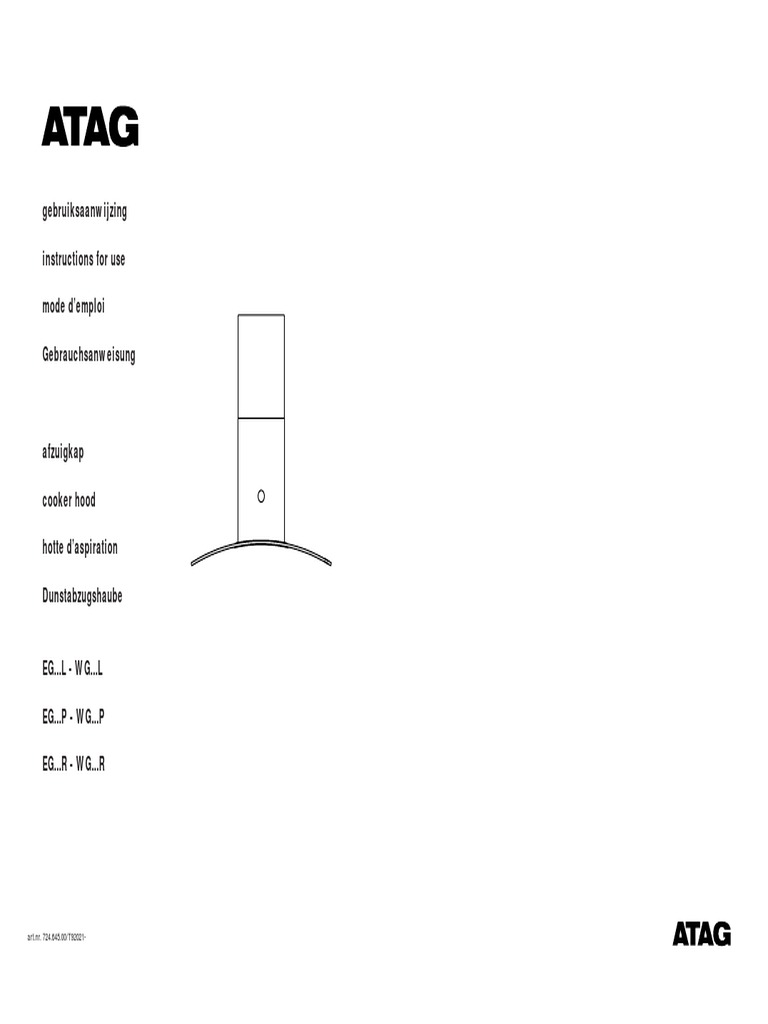 Atag Cooker Hood | PDF