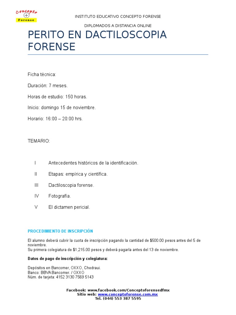 Manual de Dactiloscopia Forense | PDF | Crecimiento personal y profesional