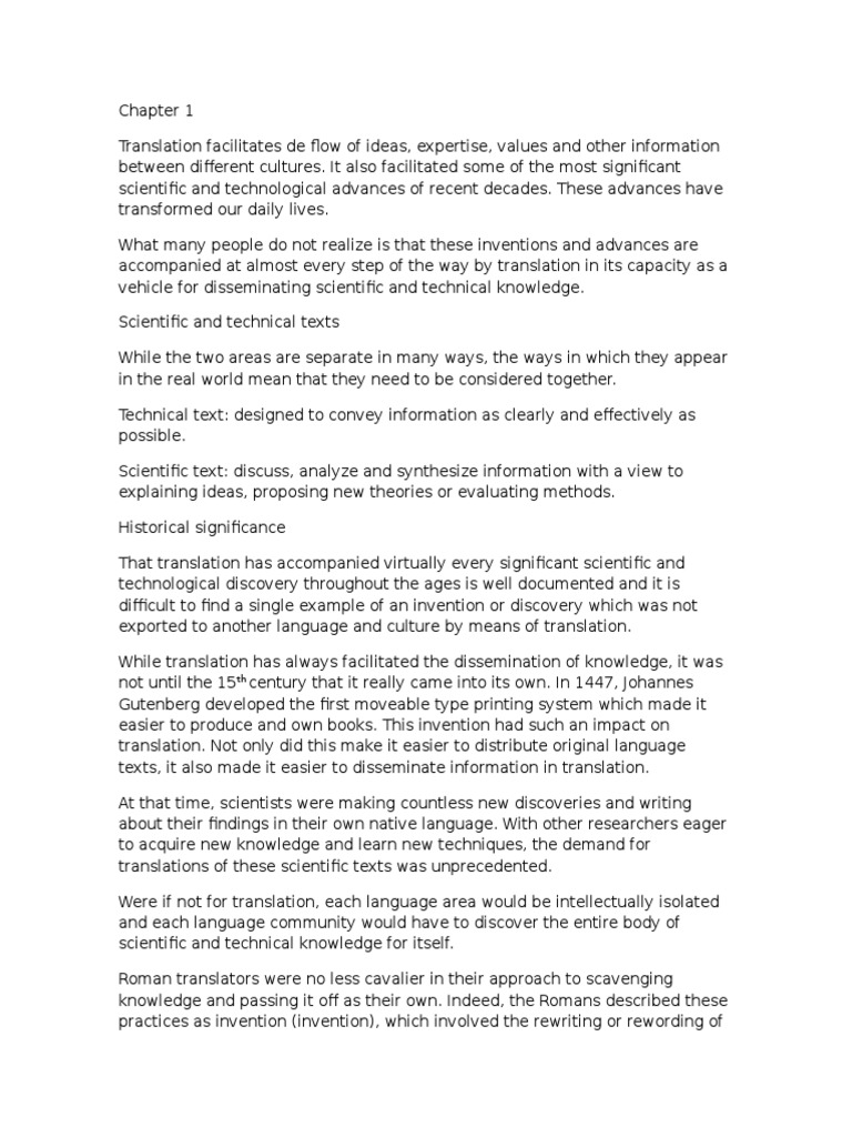 Scientific and Technical Translation Explained | PDF | Technical ...