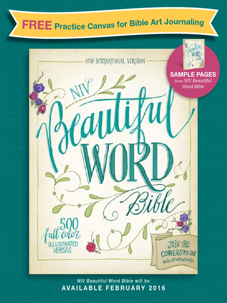 Beautiful Word Bible Journaling NIV Beautiful Word Bible
