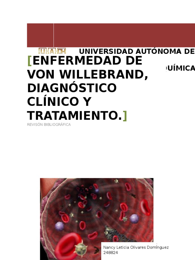 Enfermedad de Von Willebrand | PDF | Plaqueta | Coagulación