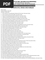 Prayer To Cast Out The Python Spirit | PDF | Jesus | Satan