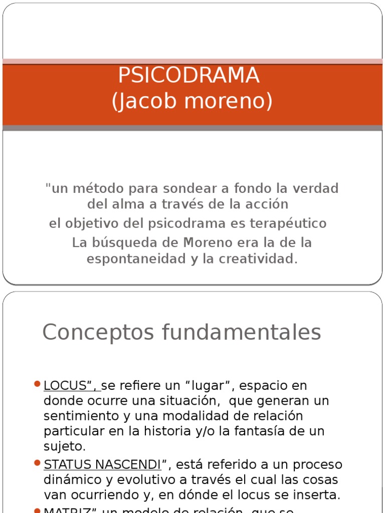 Psicodrama: Técnicas y Teorías Clave | PDF | Conceptos psicologicos | Sicología