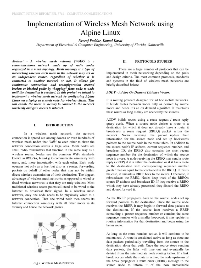 Interim Report | PDF | Routing | Computer Network