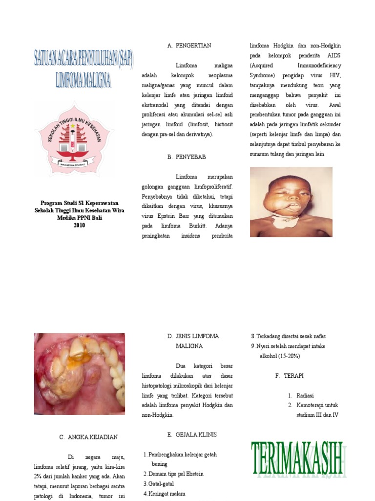 Leaflet Limfoma Maligna | PDF