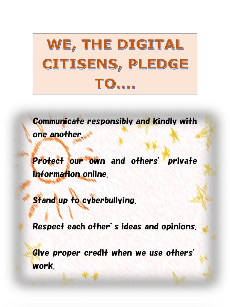 Digital Citizenship Pledge Guide | PDF