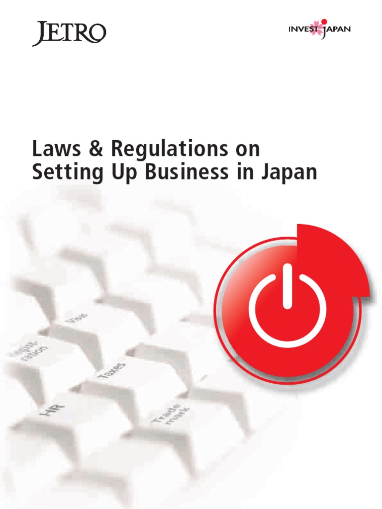 Laws and Regulations For Setting Up A Business in Japan | PDF | Limited ...