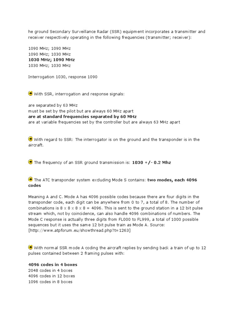 SSR | PDF | Transponder (Aeronautics) | Radar