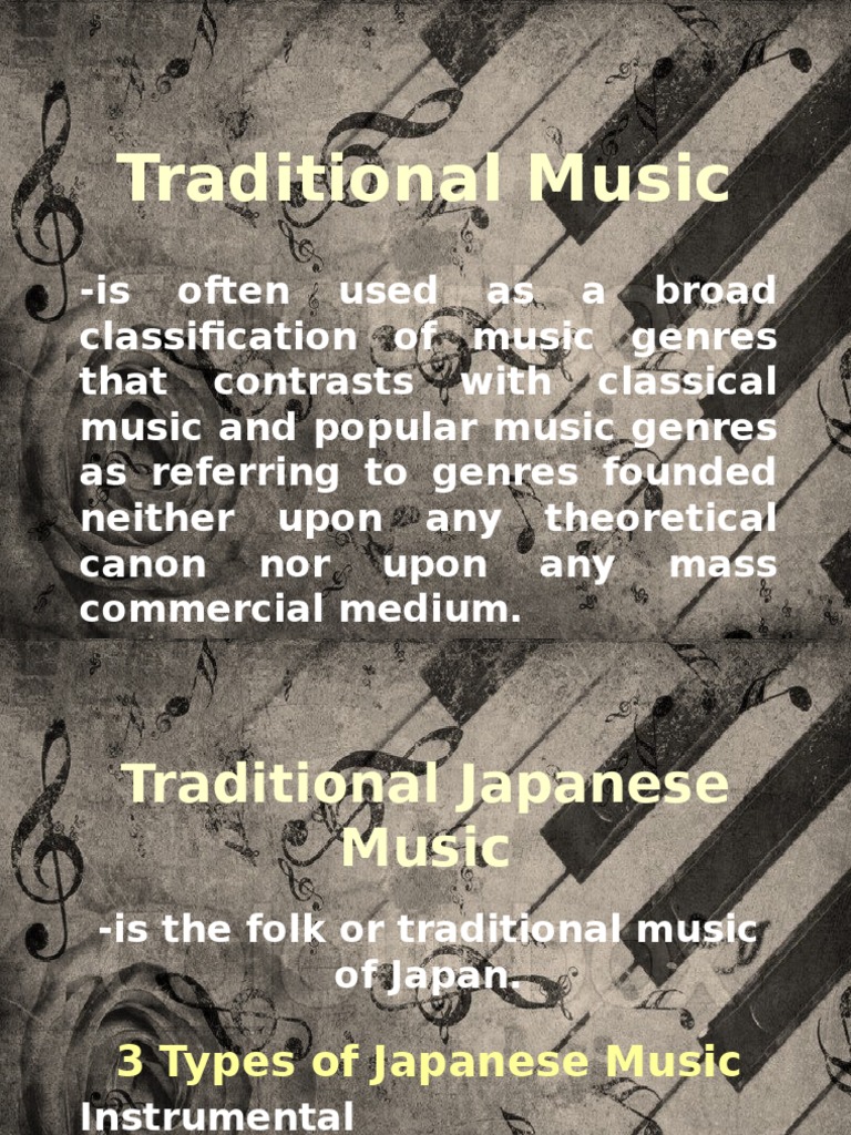 Overview of Traditional Japanese Music | PDF | Musical Instruments ...