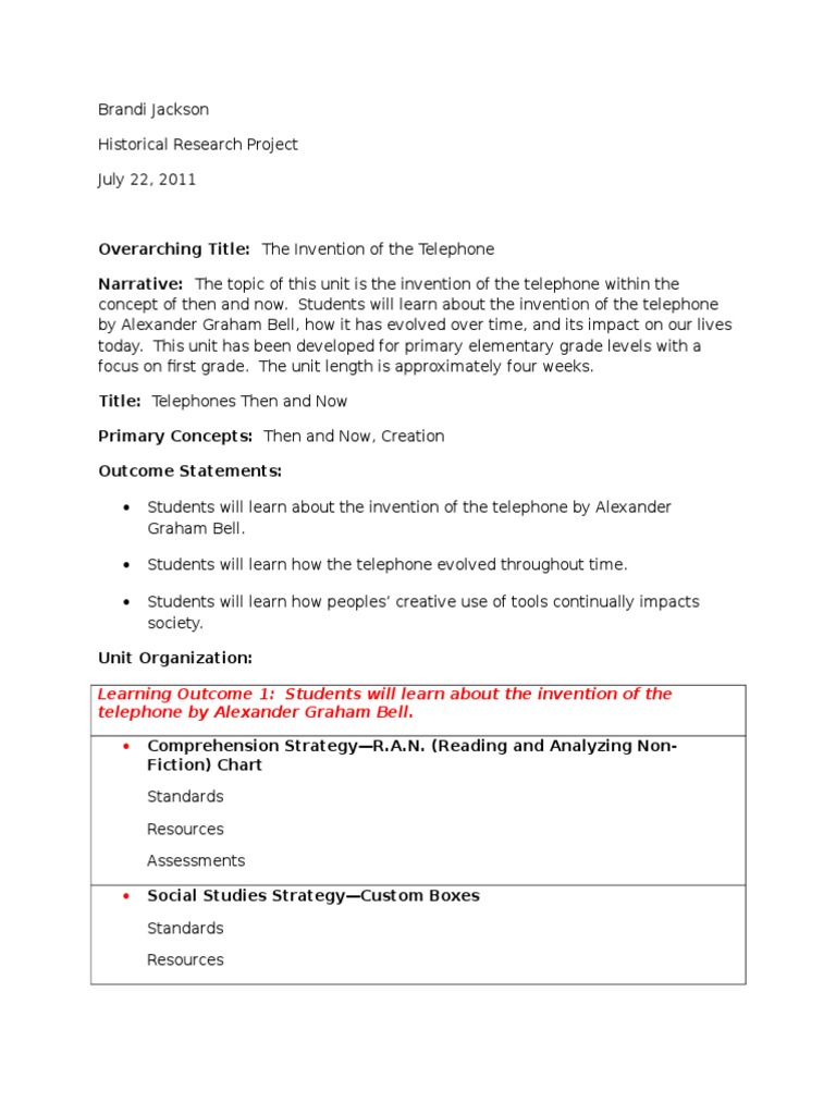 The Invention of The Telephone - 1 | PDF | Reading Comprehension ...