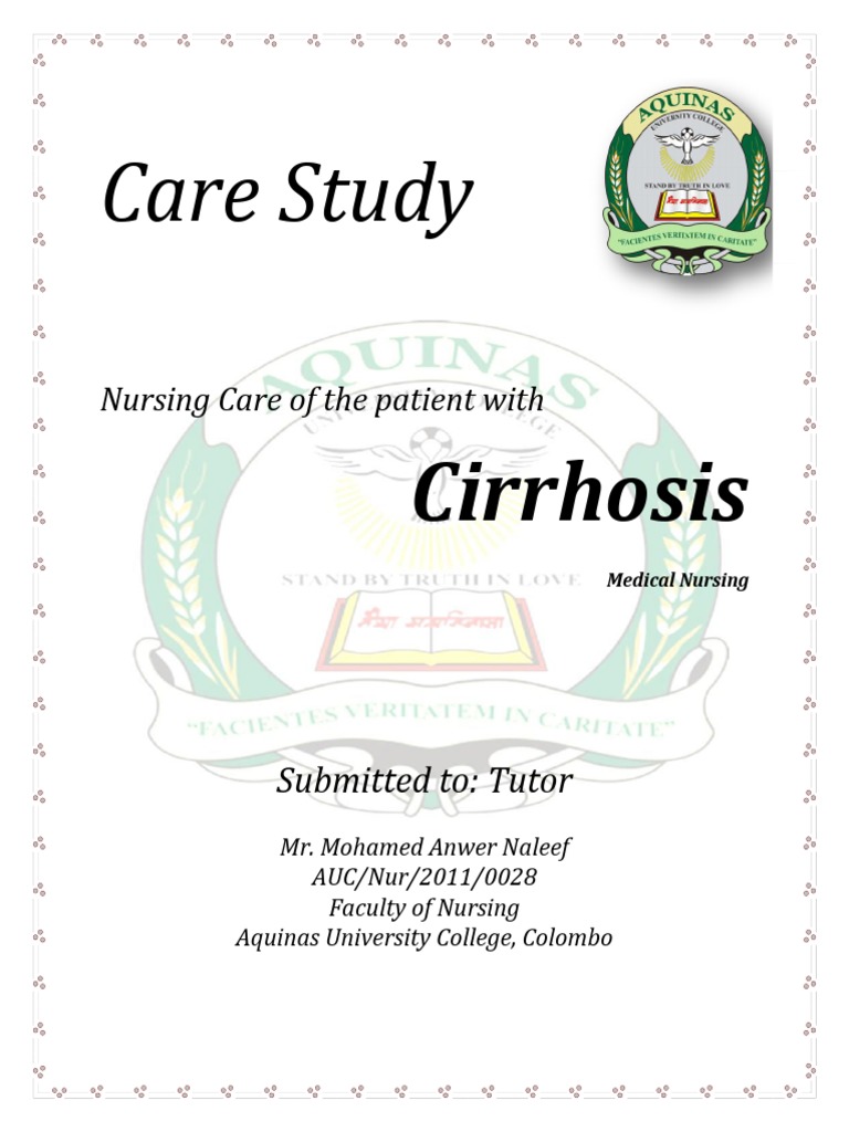 Nursing Care Plan For Liver Cirrhosis Fatigue Medical Gastrointestinal ...