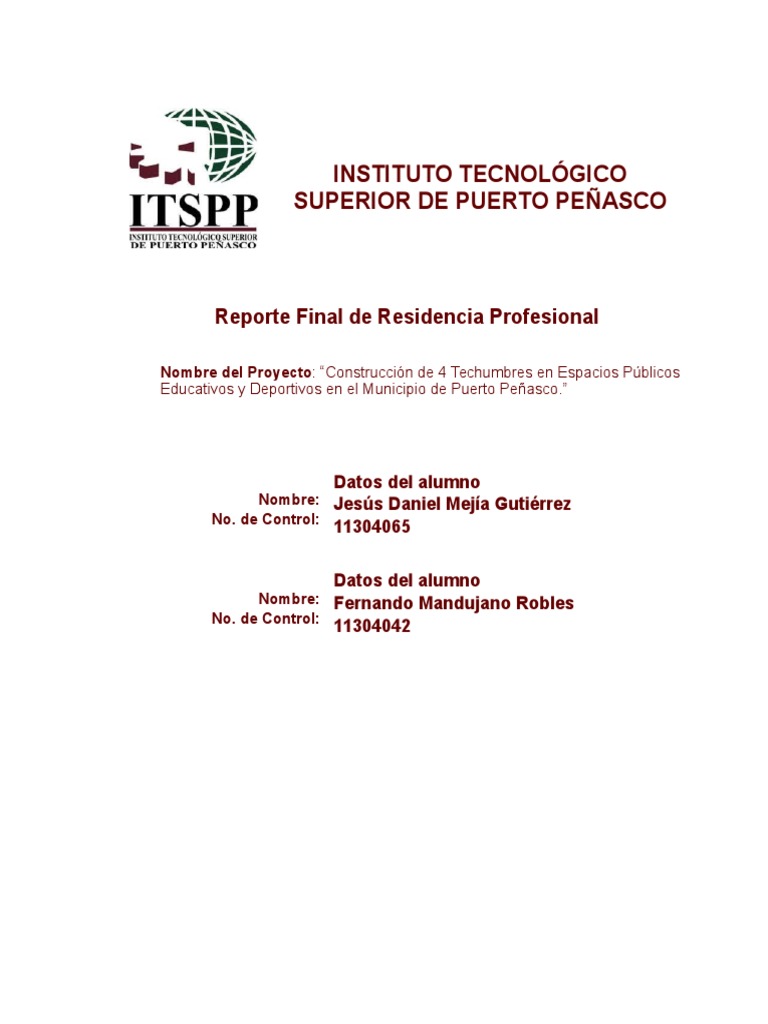 Construcción de Techumbre Metálica | PDF | Fundación (Ingeniería ...