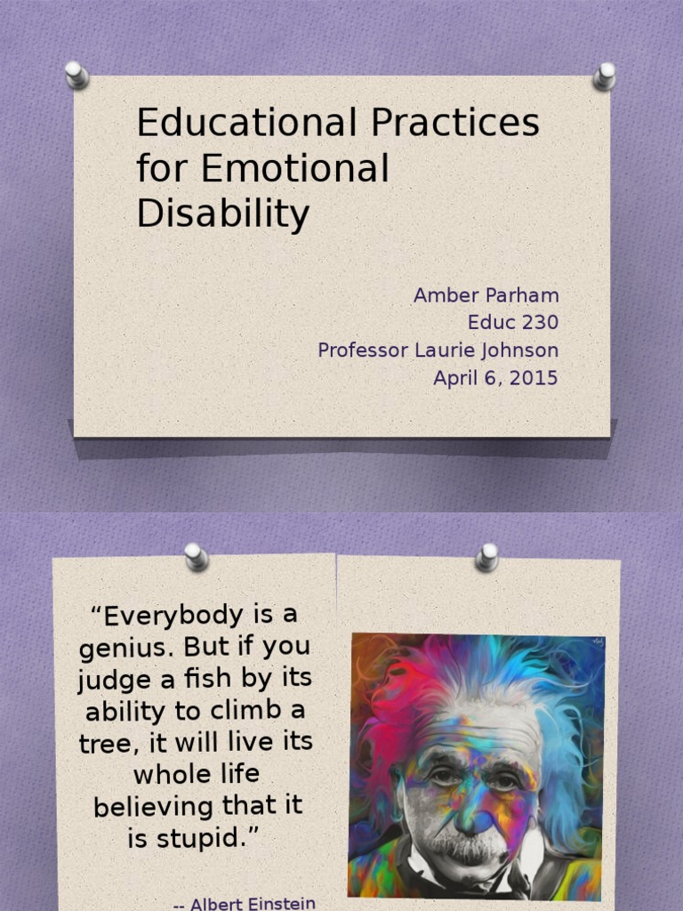 Strategies for Teaching Emotional Disabilities | PDF | Learning ...